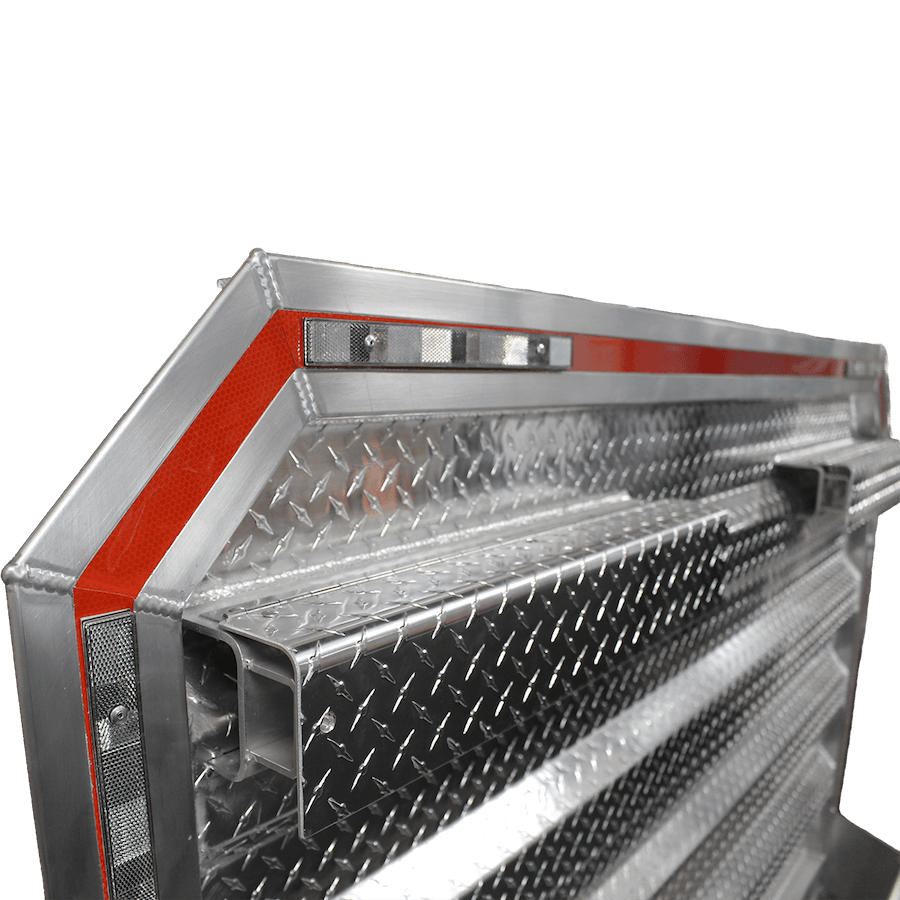 Verduyn Vault Checkerplate Headache Rack with Chain Racks & Tray ...